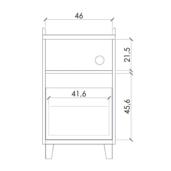 Rack Vinilo Classic Cabinet Blanco mate – Rockers